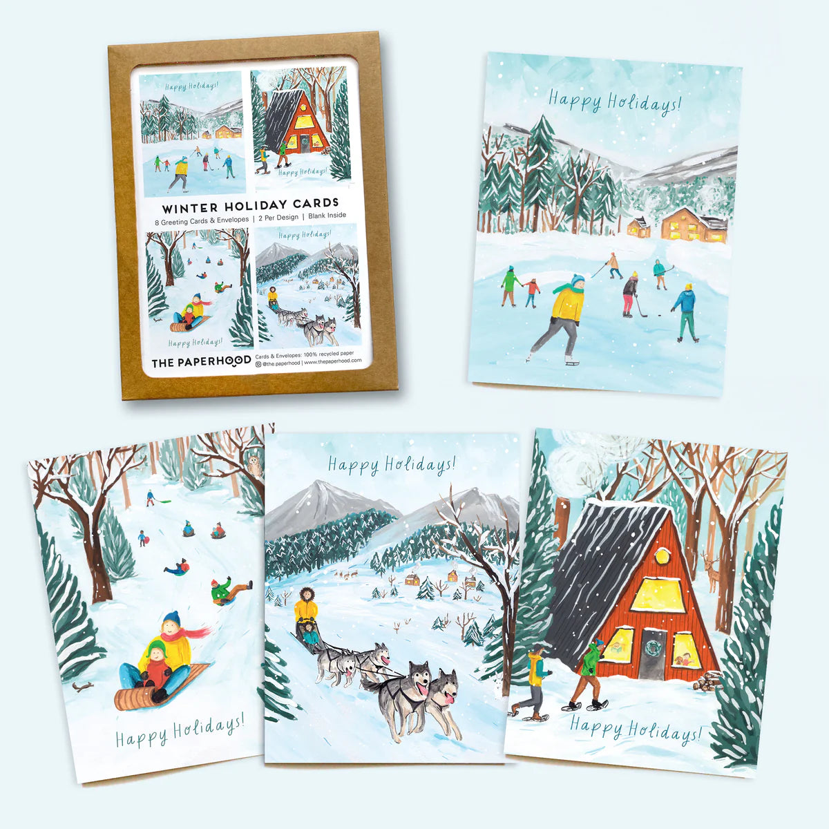 Holiday - Winter Holiday Cards (Box of 8) – Pretty Clean Shop